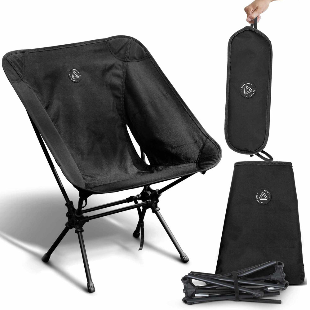 Outdoor Folding Chairs - Ultralight Camping Chair with Storage